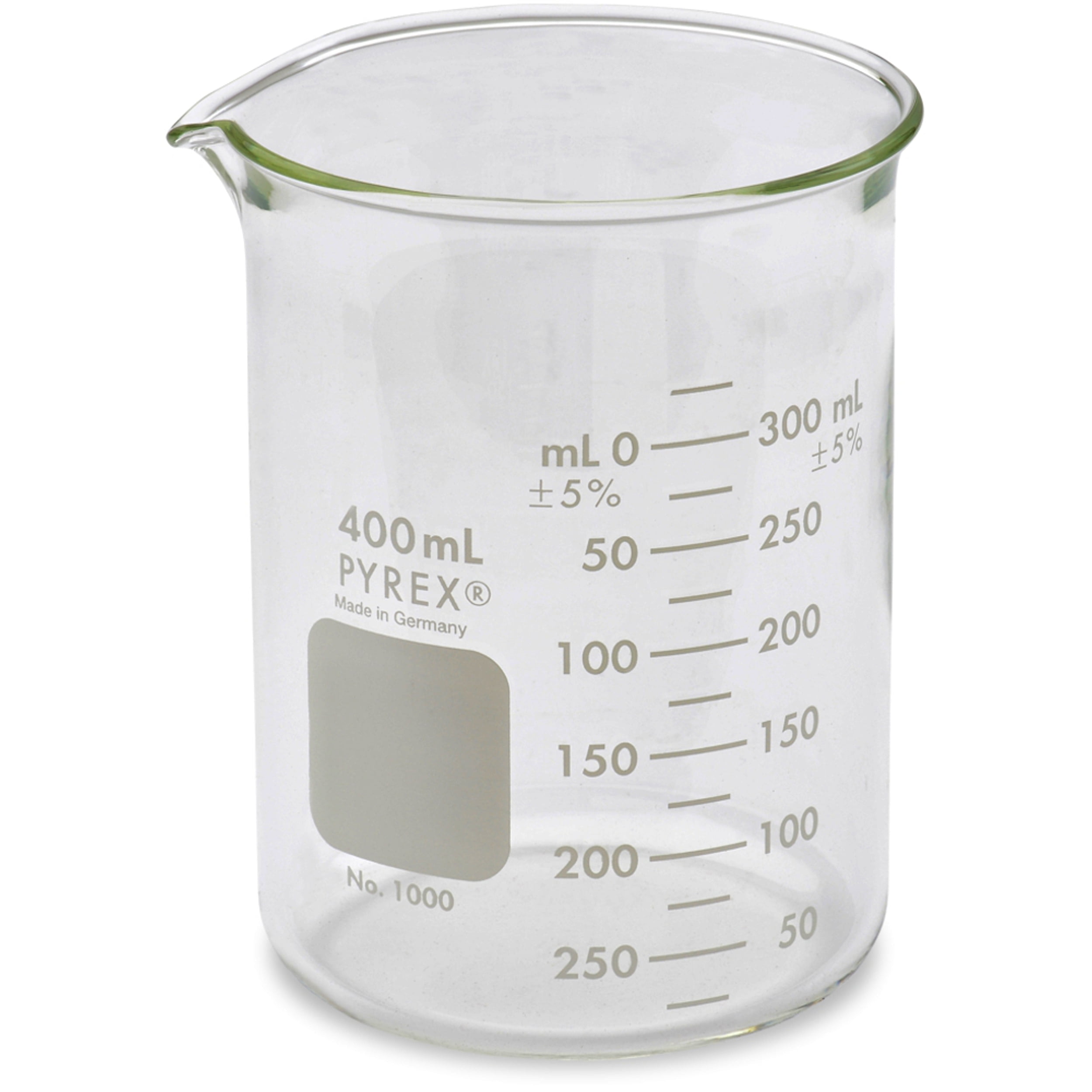 PYREX 1000-400, 400ml Beaker, Griffin Low Form (Single) - Walmart.com