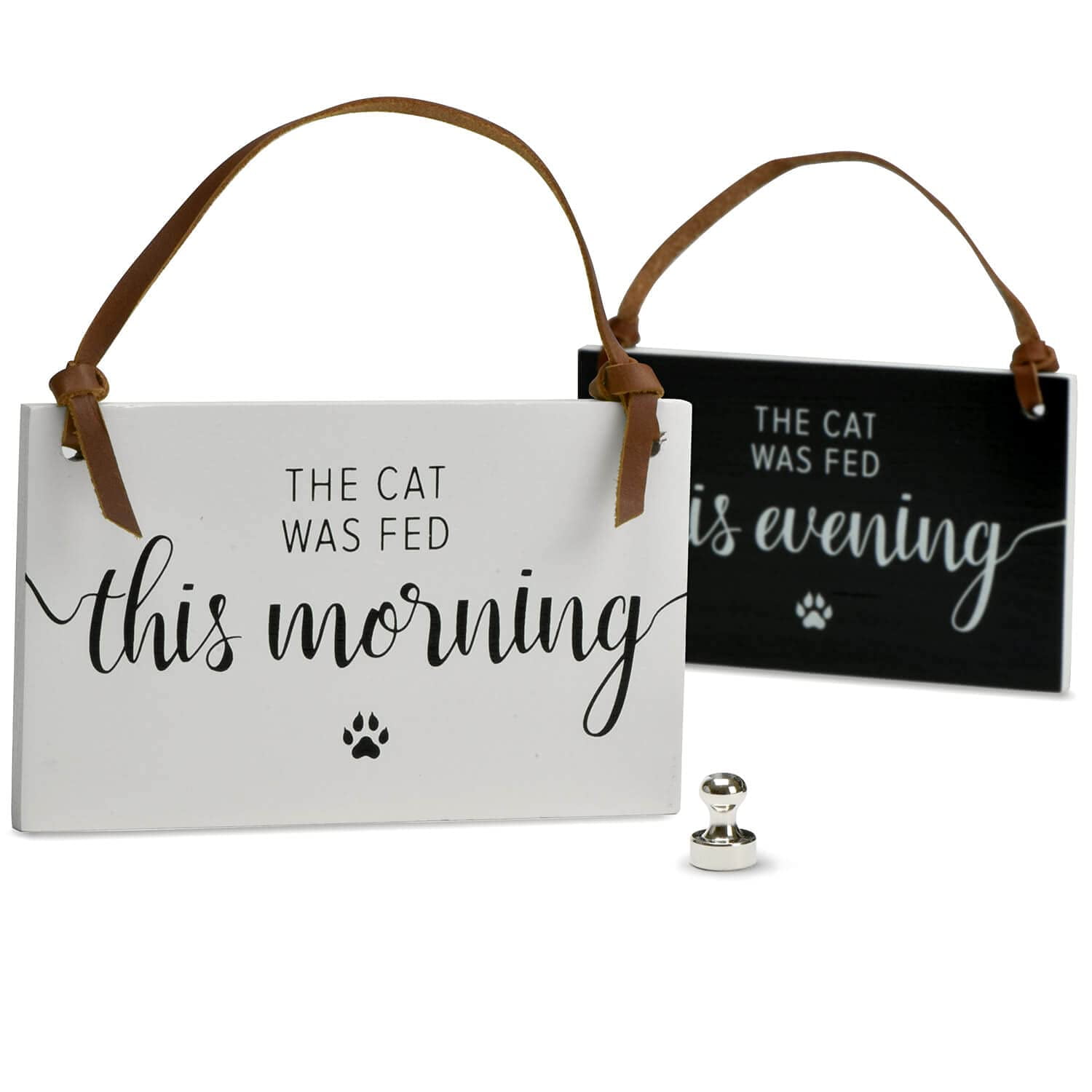 PYROH Cat Fed Reminder Sign - Magnet Included - Must Have Pet ...