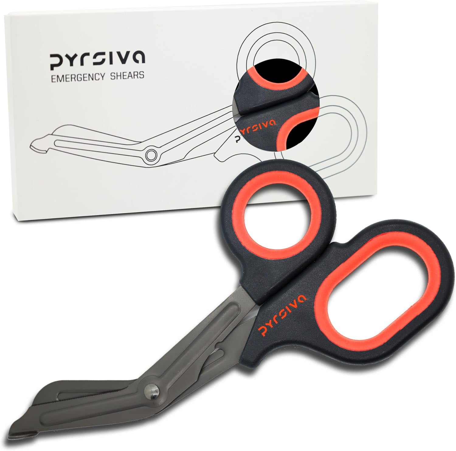 Pyrsiva Trauma Shears for Nurses, Emergency Medical Scissors with ...