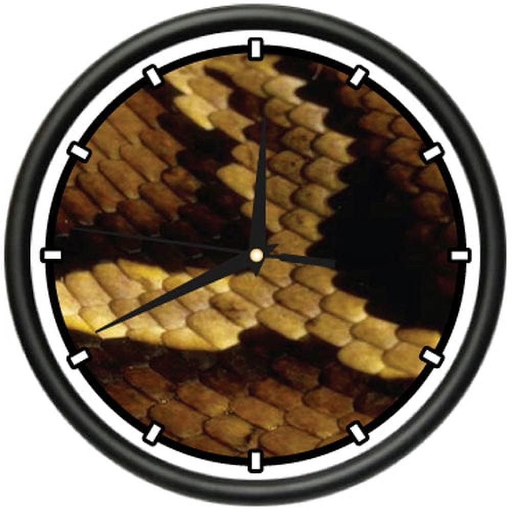 PYTHON Wall Clock burmese snake snakes reptiles boa - Walmart.com