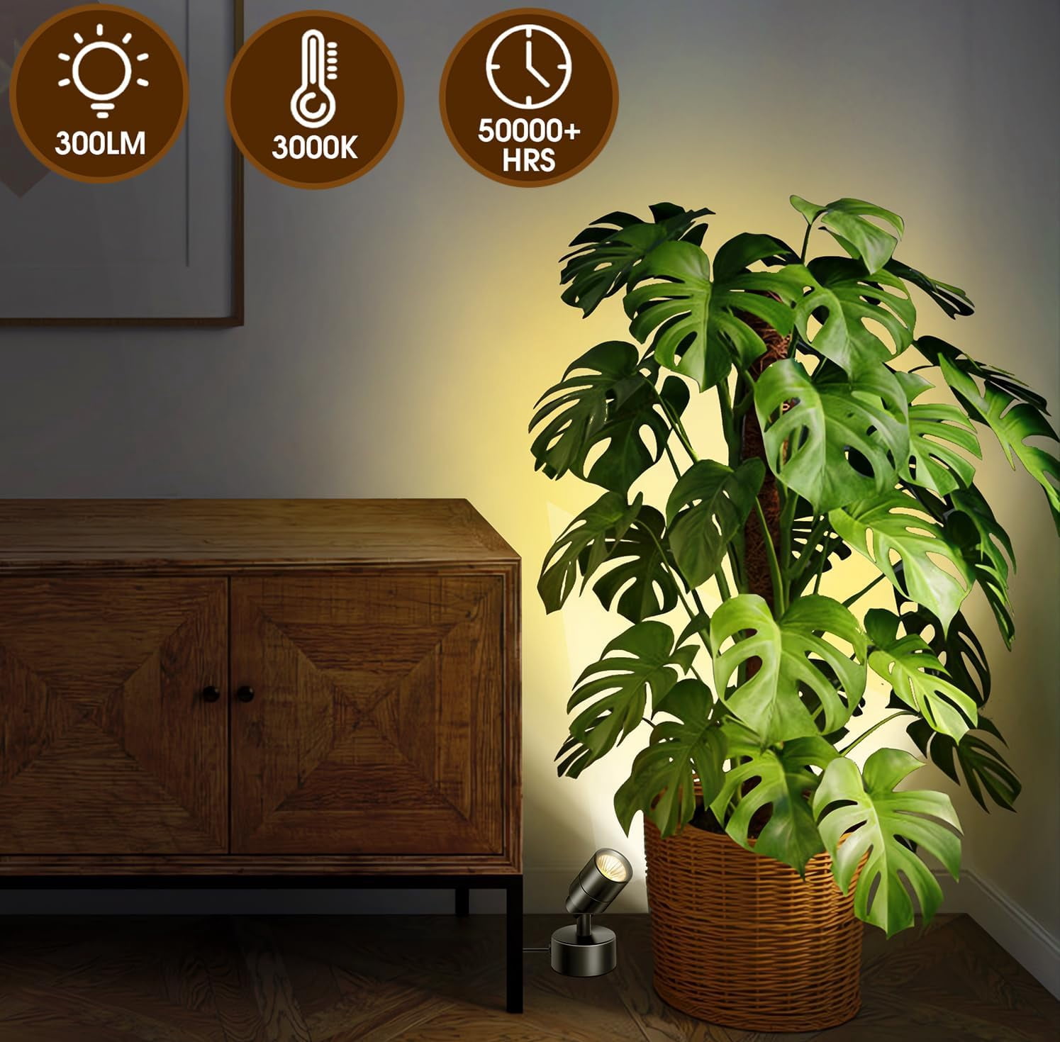 PYYAN-1 Pack Dimmable Spot Lights Indoor, Uplighting Indoor Spotlight ...