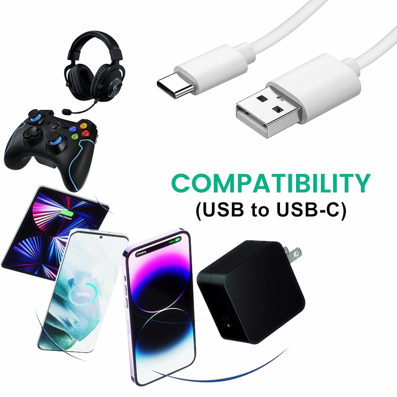 PYYAN-10-Pack Bulk USB C Cable - Multipack USB to Type-C Phone Charging ...