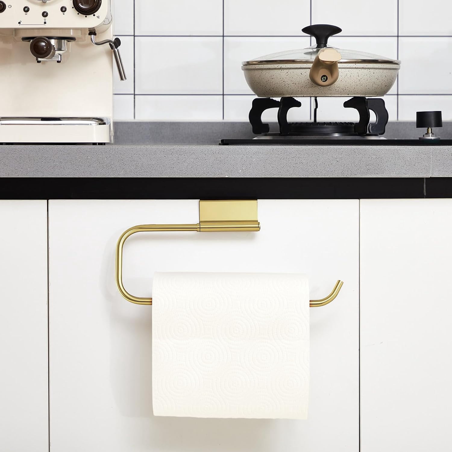 PYYAN-12.4 Inches Cabinet Door Paper Towel Holder Camper Under Sink ...