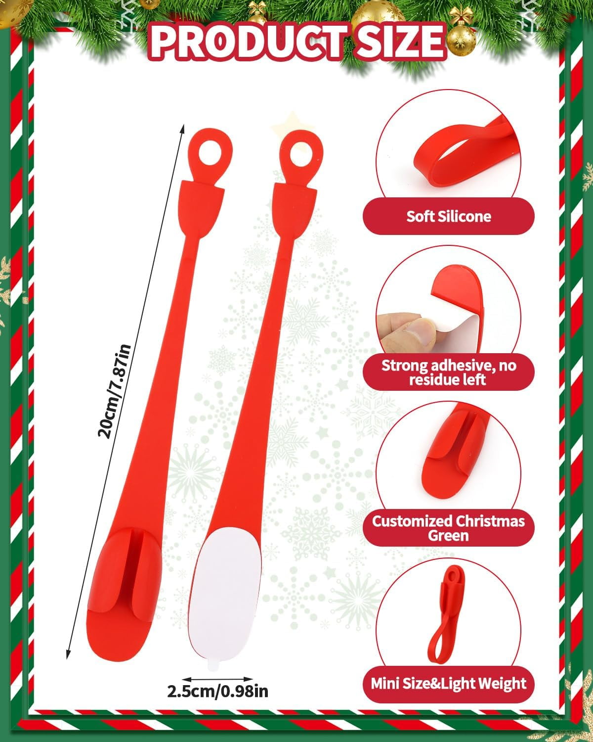 PYYAN-12 PCS Christmas Garland Hangers for Mantle, Fireplace Stocking ...