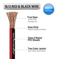 PYYAN-16AWG 100FT Speaker Wire, 2 Conductors Electrical Red Black Cable ...