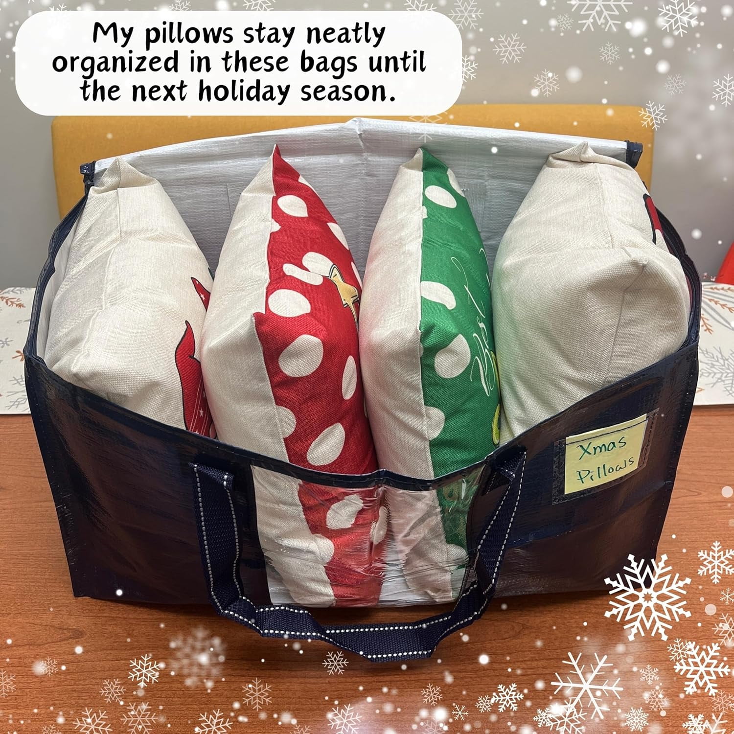 PYYAN-2 Pack Moving Bags, Christmas Storage Bins, Moving Boxes ...