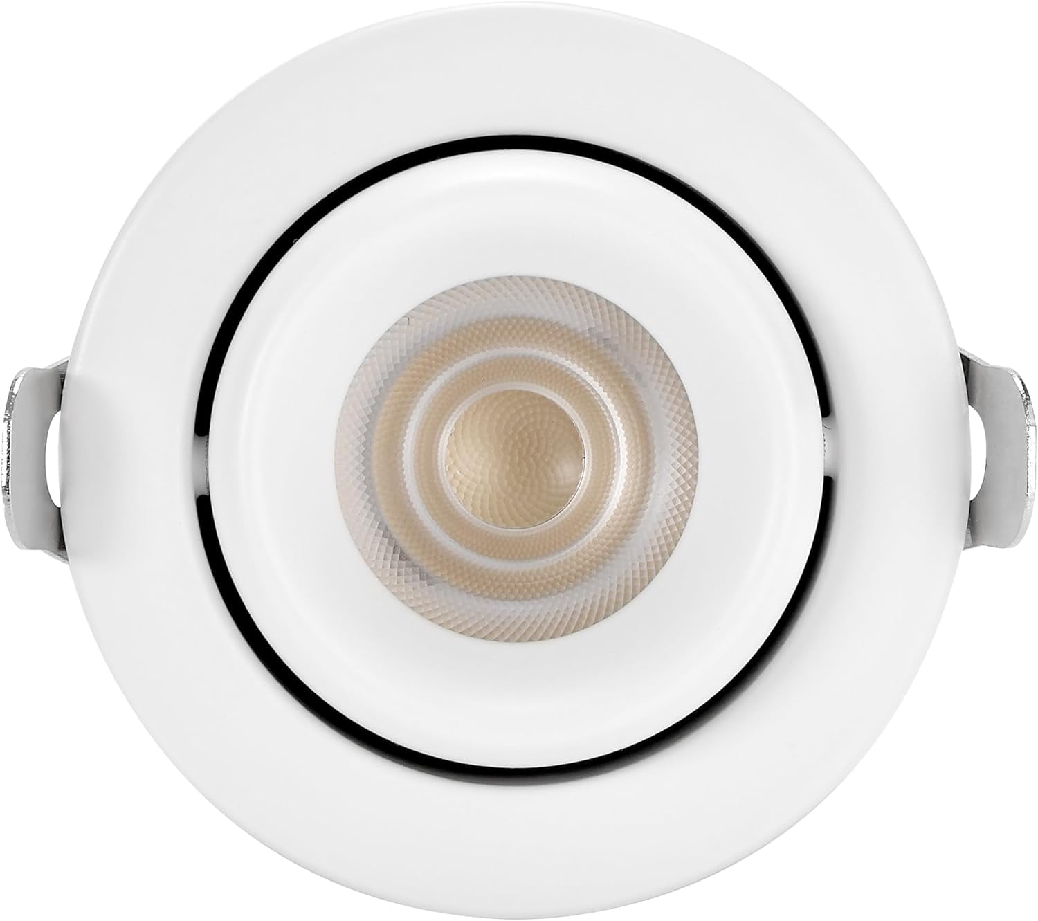 PYYAN-2 in. 5 CCT Adjustable Slim Recessed LED Gimbal Downlight, 400 ...