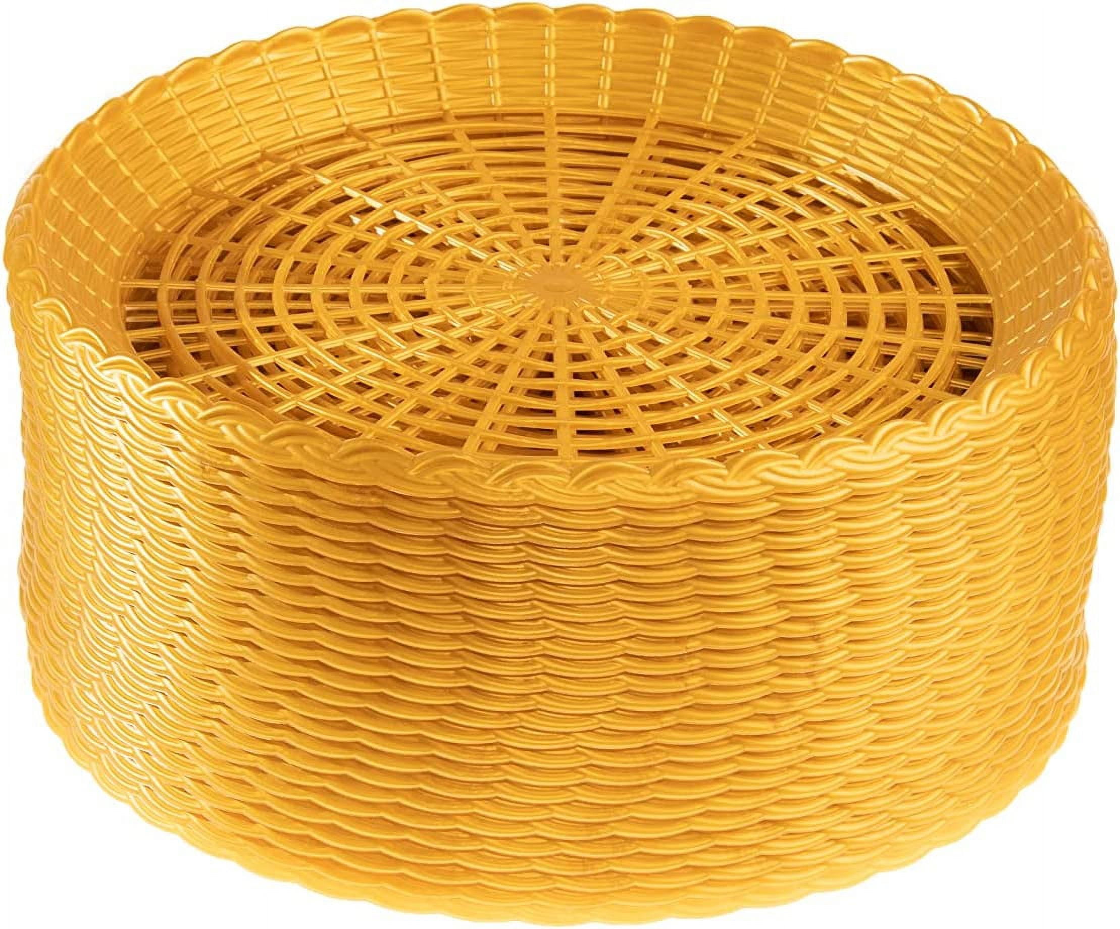 PYYAN-24 Pack Reusable Plastic Paper Plate Holders Heavy Duty Woven ...