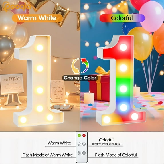 PYYAN-25th Birthday Decoration for Her Him, Decorative LED Light Up ...