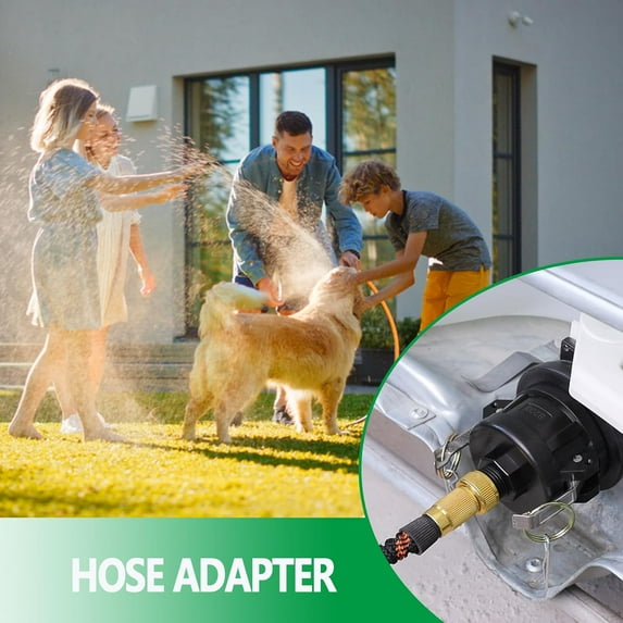 PYYAN-275 330 Gallon IBC Tote Adapter, Tank Drain Adapter for Garden ...