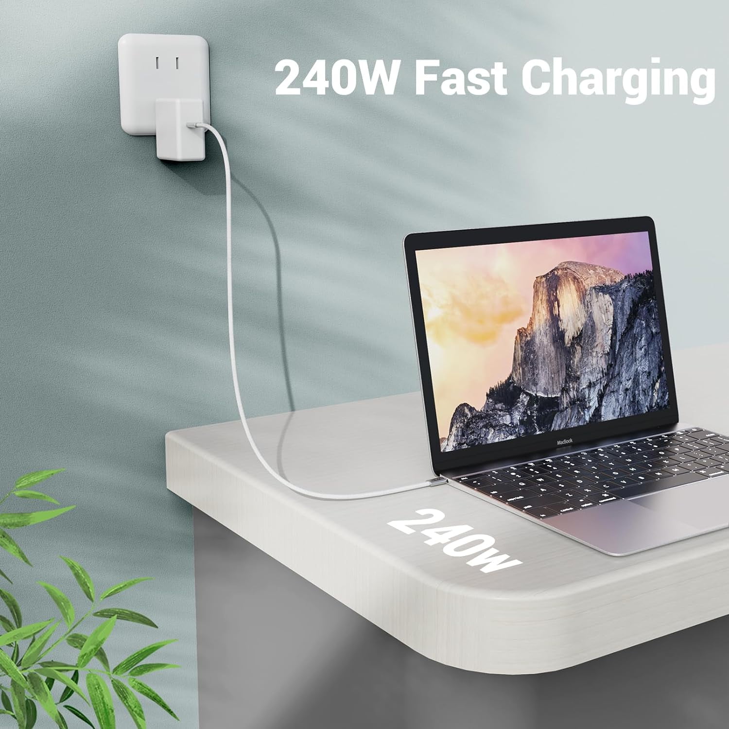 PYYAN-2FT USB 4 Cable, 240W Short C Cable Fast Charging, 40Gbps High ...