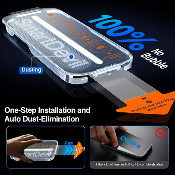 PYYAN-2PACK for iPhone 17 Pro Privacy Screen Protector Shatterproof ...