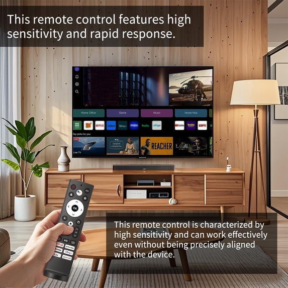 PYYAN-2PCS Replacement Remote Control for Hisense Smart Google TVfor ...