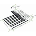PYYAN-2Pack 9 Layers Foldable Pants Hangers Space Saving Trouser Hanger ...