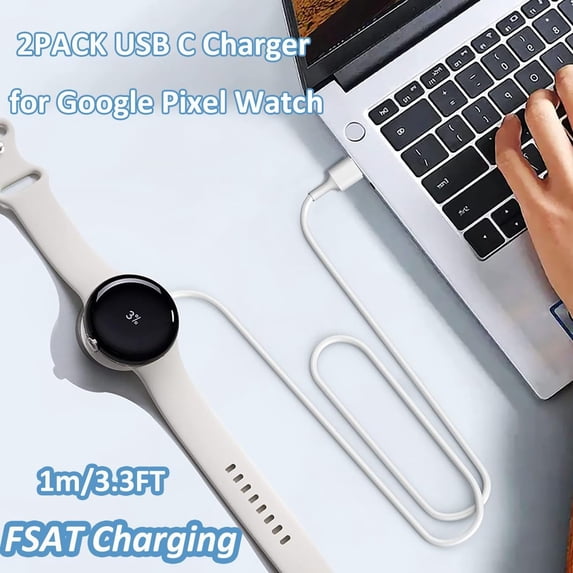 PYYAN-2Pcs USB C Watch Charger Cable for Google Pixel-Watch ...