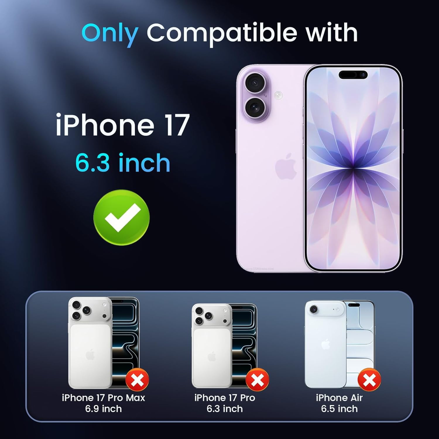 PYYAN-3 in 1 for iPhone 17 Case [Compatible with MagSafe] [Invisible ...