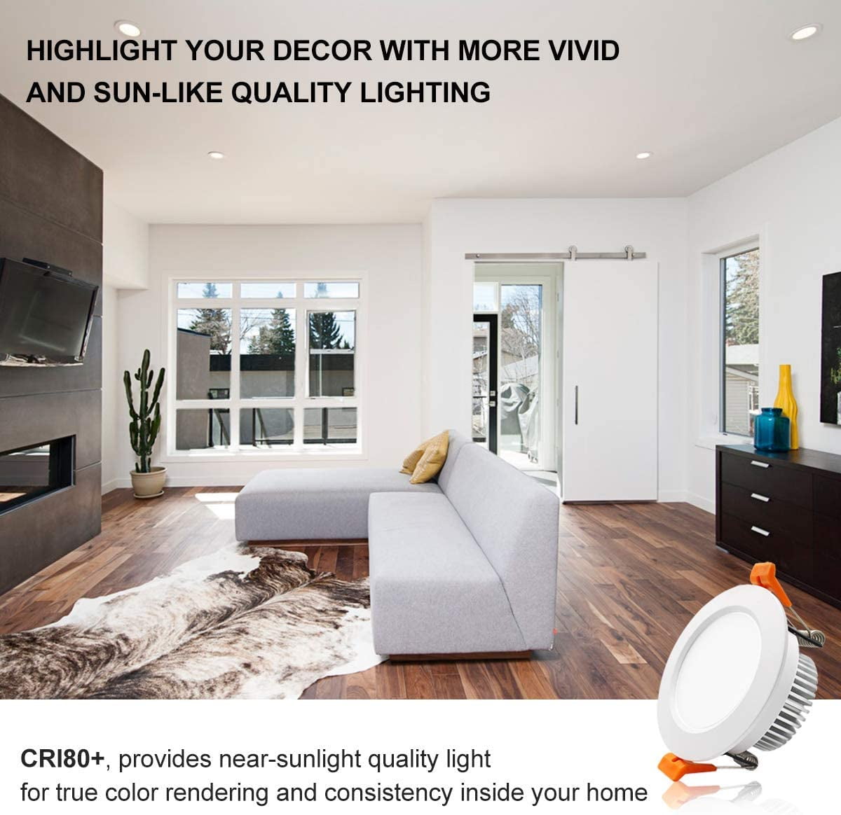 PYYAN-3 Inch LED Recessed Lighting, Dimmable Downlight 5W(40W Halogen ...