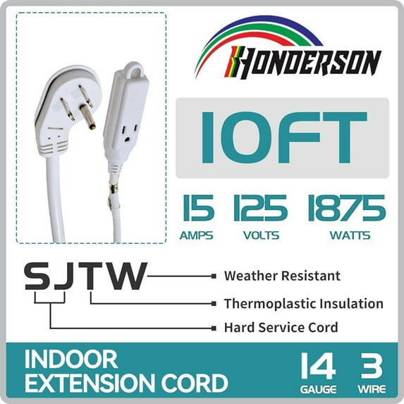 PYYAN-3-Outlets Flat Plug Indoor Extension Cord Outlet Extender, UL ...