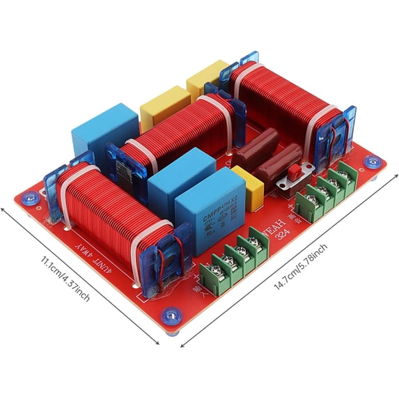 PYYAN-3 Way Crossover, 400W Adjustable 4-8 Ohm 3 Way One High & Two Low ...
