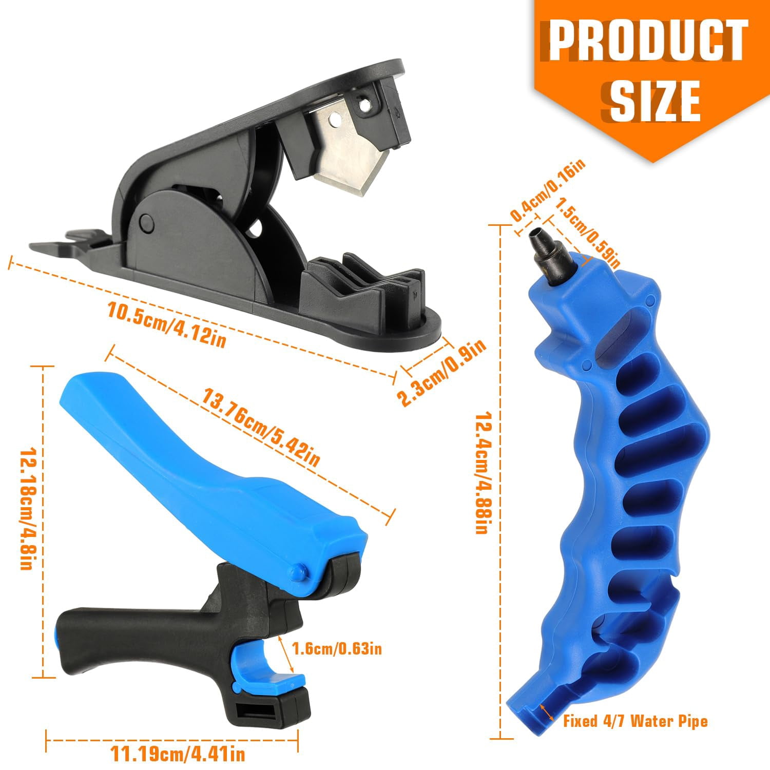 PYYAN-3PCS Drip Irrigation Tubing Hole Punch Cutter Tool Set, 2 in 1 ...