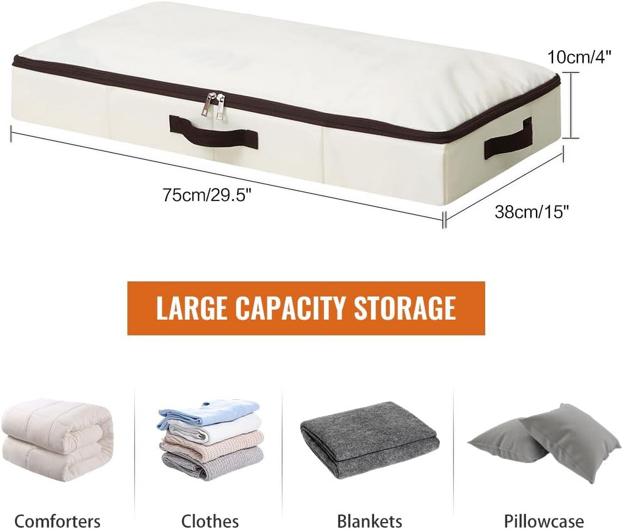 PYYAN-4" Foldable Underbed Storage Closet Organizers and storage bins ...