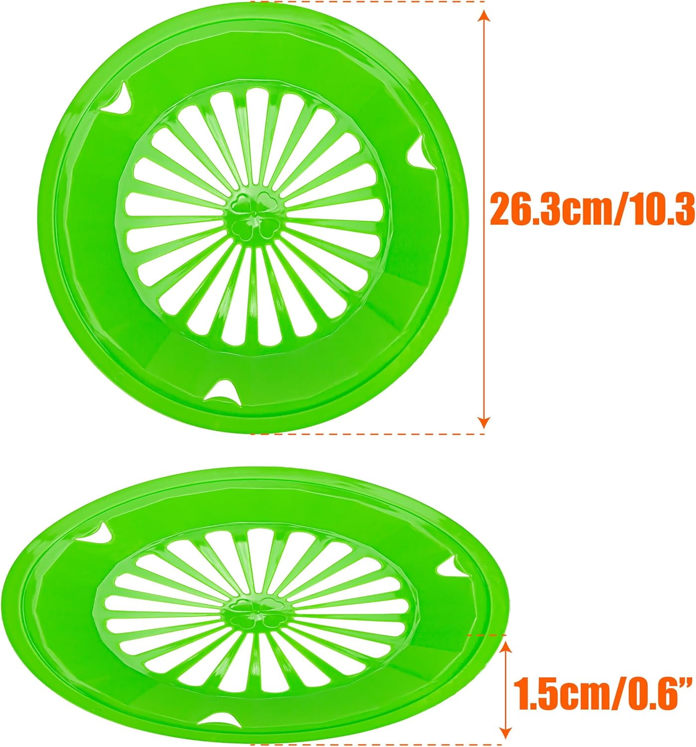 PYYAN-4 Pack 10 Inch Plastic Paper Plate Holders, Reusable Round ...