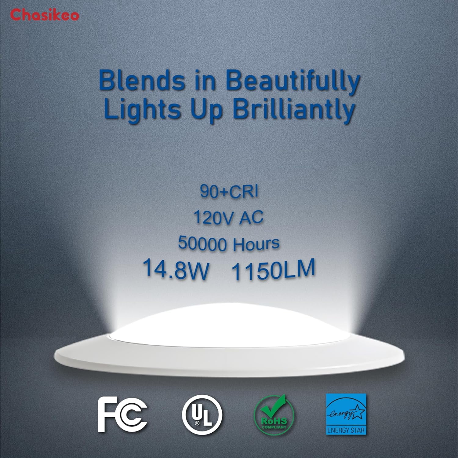 PYYAN-4 Pack 5/6 Inch LED Disk Lights, Dimmable Flush Mount Ceiling ...