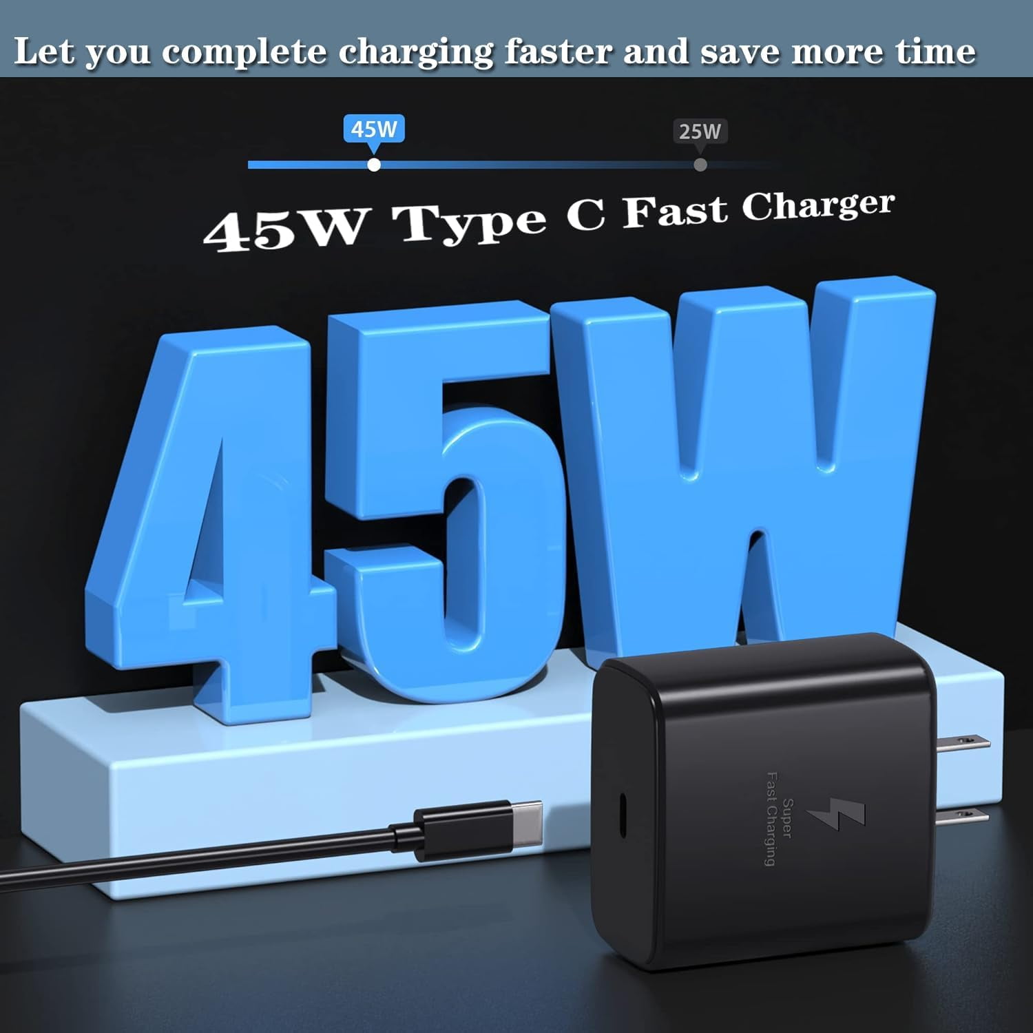 PYYAN-45W Samsung Super Fast Charger Type C to Type C Android Charger ...