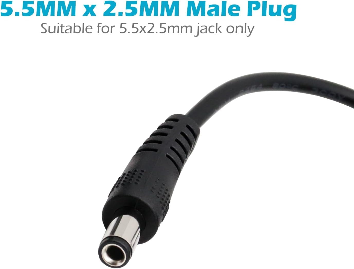 PYYAN-5.5mm x 2.5mm DC Power Extension Cable, 2-Pack 10FT 5.5x2.5mm ...