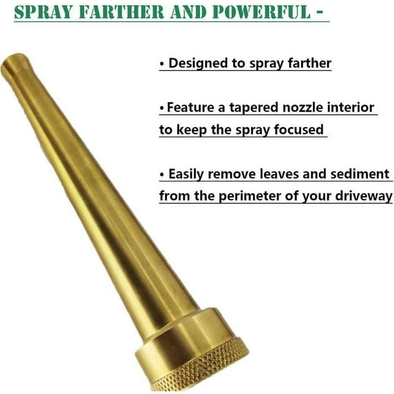 PYYAN-6" Garden Water Hose Nozzle with Garden Hose Shut Off Valve Heavy ...