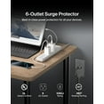 PYYAN-6-Outlet Surge Protector Power Strip, 6ft Cord, 360° Rotating ...