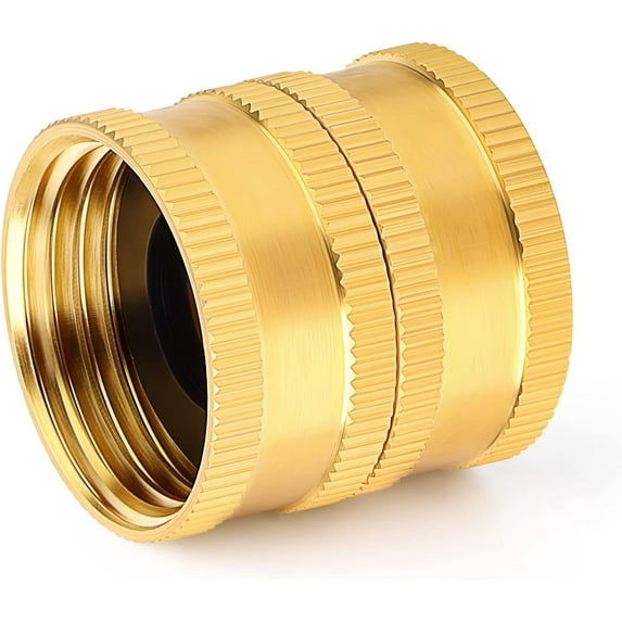 PYYAN-6 Packs Brass 3/4" Female GHT Hose Connectors, Double Female ...