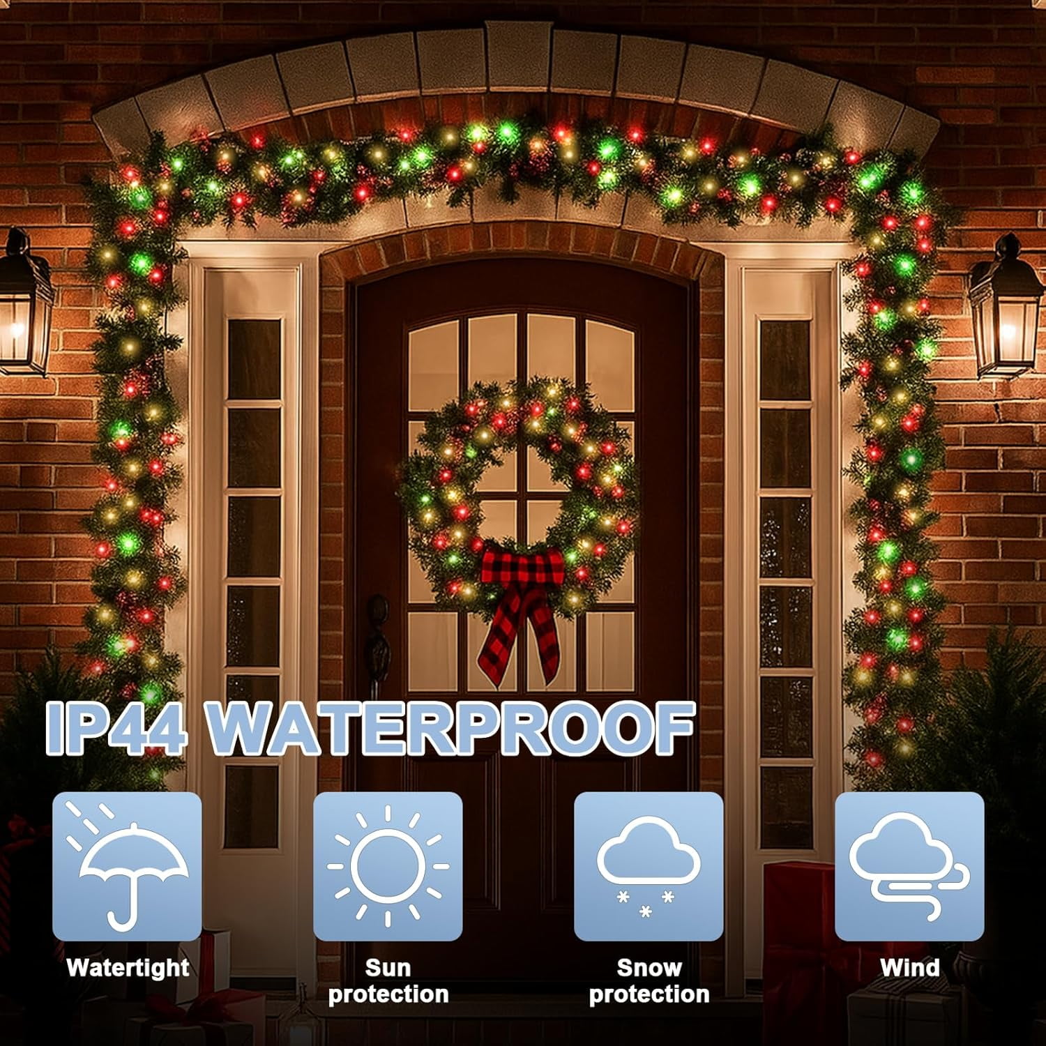 PYYAN-66ft Christmas Decorative Mini Lights, 200 LED Transparent Wire ...