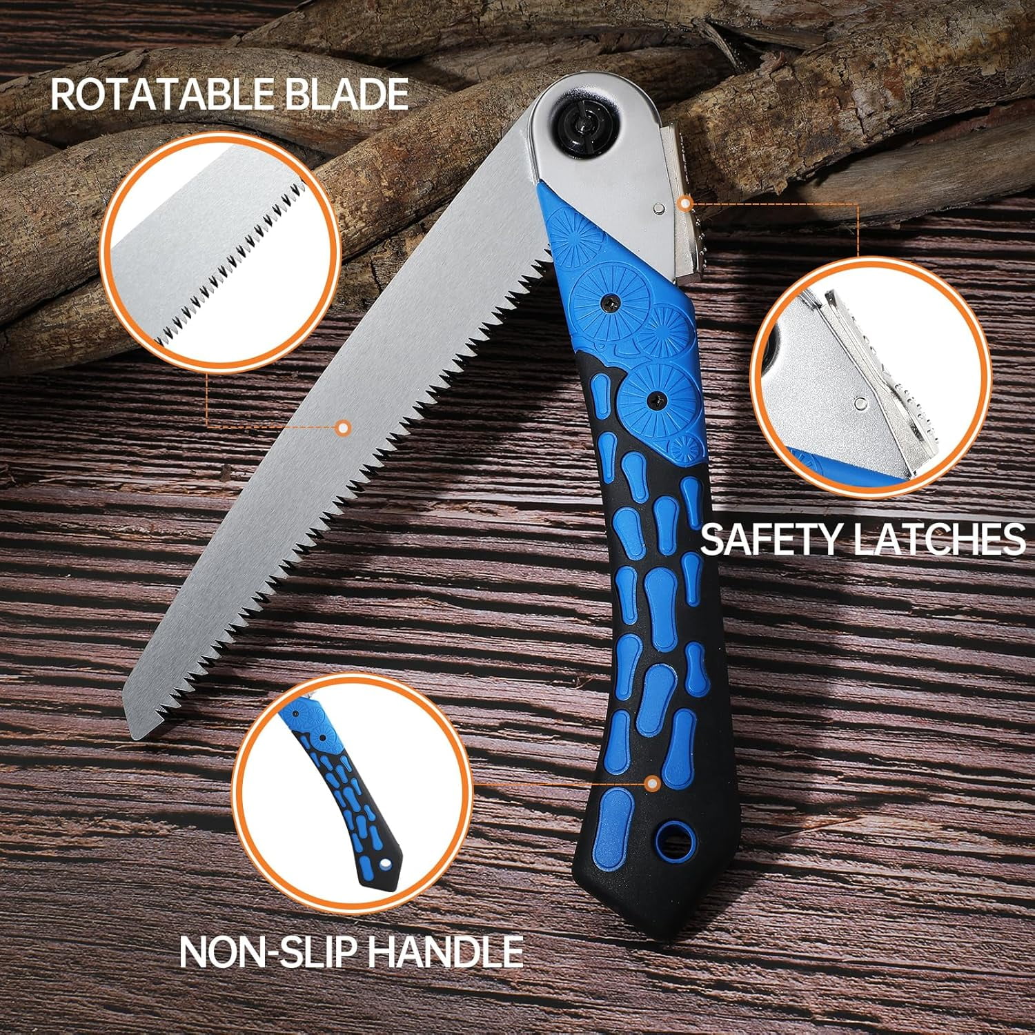 PYYAN-8.27 Inch Folding Saw, SK-5 Steel Pocket Hand Saws for Wood ...