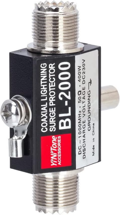 PYYAN-BL-2000 UHF Coaxial Lightning Surge Arrester, 0-2500MHz 50 Ohms ...