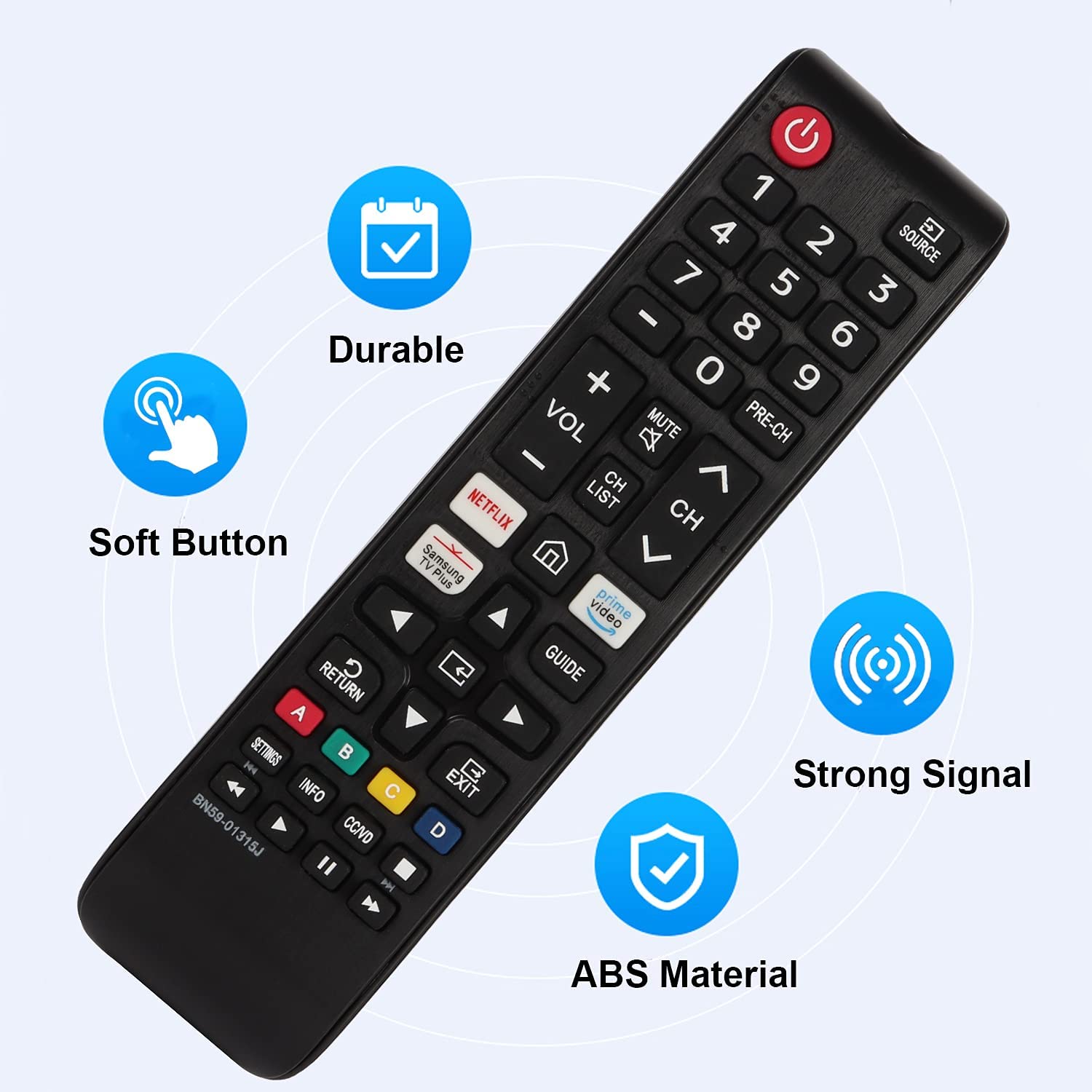 PYYAN-BN59-01315J New Replaced Remote Control for Samsung Smart TV ...