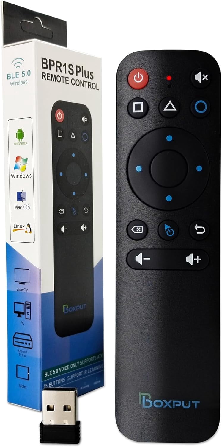 PYYAN-BPR1S Plus Air Mouse Remote BT & 2.4G RF Replacement Remote with ...