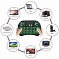 PYYAN-Backlit Mini Wireless Keyboard, Air Mouse Portable Combo with ...