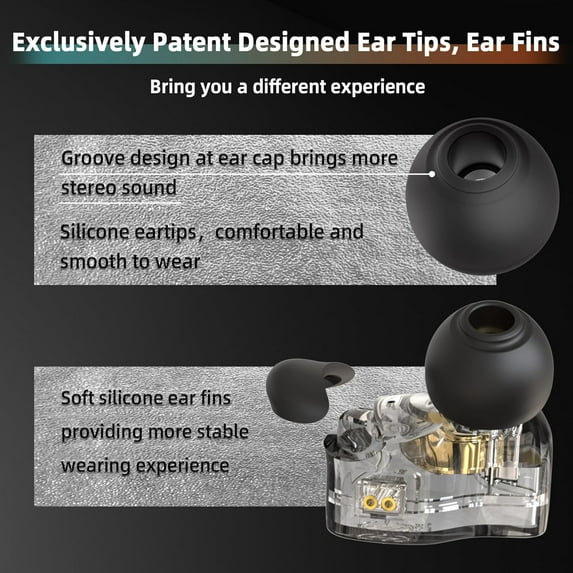 PYYAN-CCZ DC01 Pro Gaming Earbuds, Professional iems for Gaming, Super ...