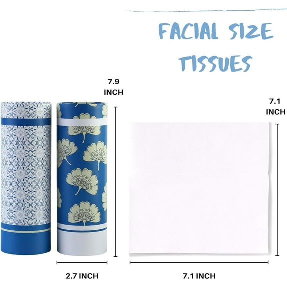 PYYAN-Car Tissues Holder with Facial Tissues - 4 PK - Travel Tissue ...