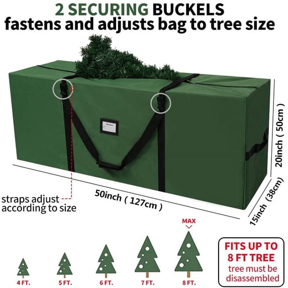 PYYAN-Christmas Tree Storage Bag 7.5, Extra Large Christmas Tree ...