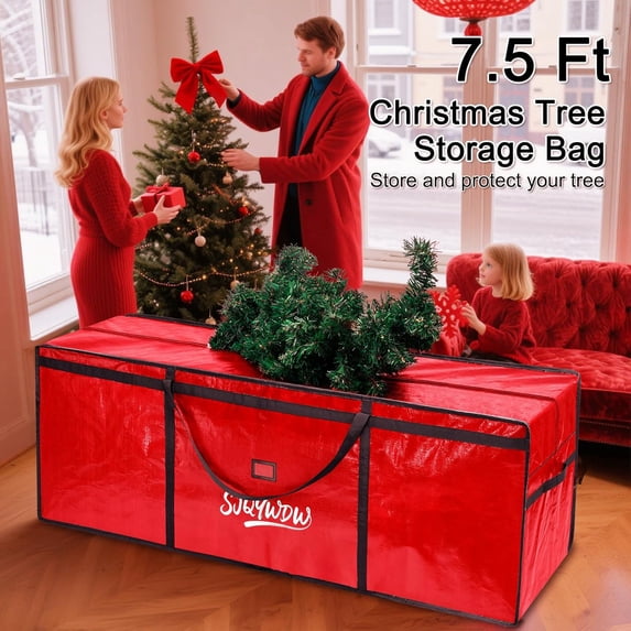 PYYAN-Christmas Tree Storage Bag 7.5 ft, Heavy Duty Artificial Xmas ...