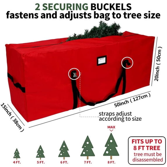 PYYAN-Christmas Tree Storage Bag 7.5 ft, Large Christmas Tree Storage ...