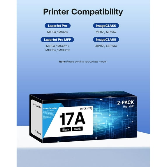PYYAN-Compatible Toner Cartridge Replacement for HP 17A CF217A with ...