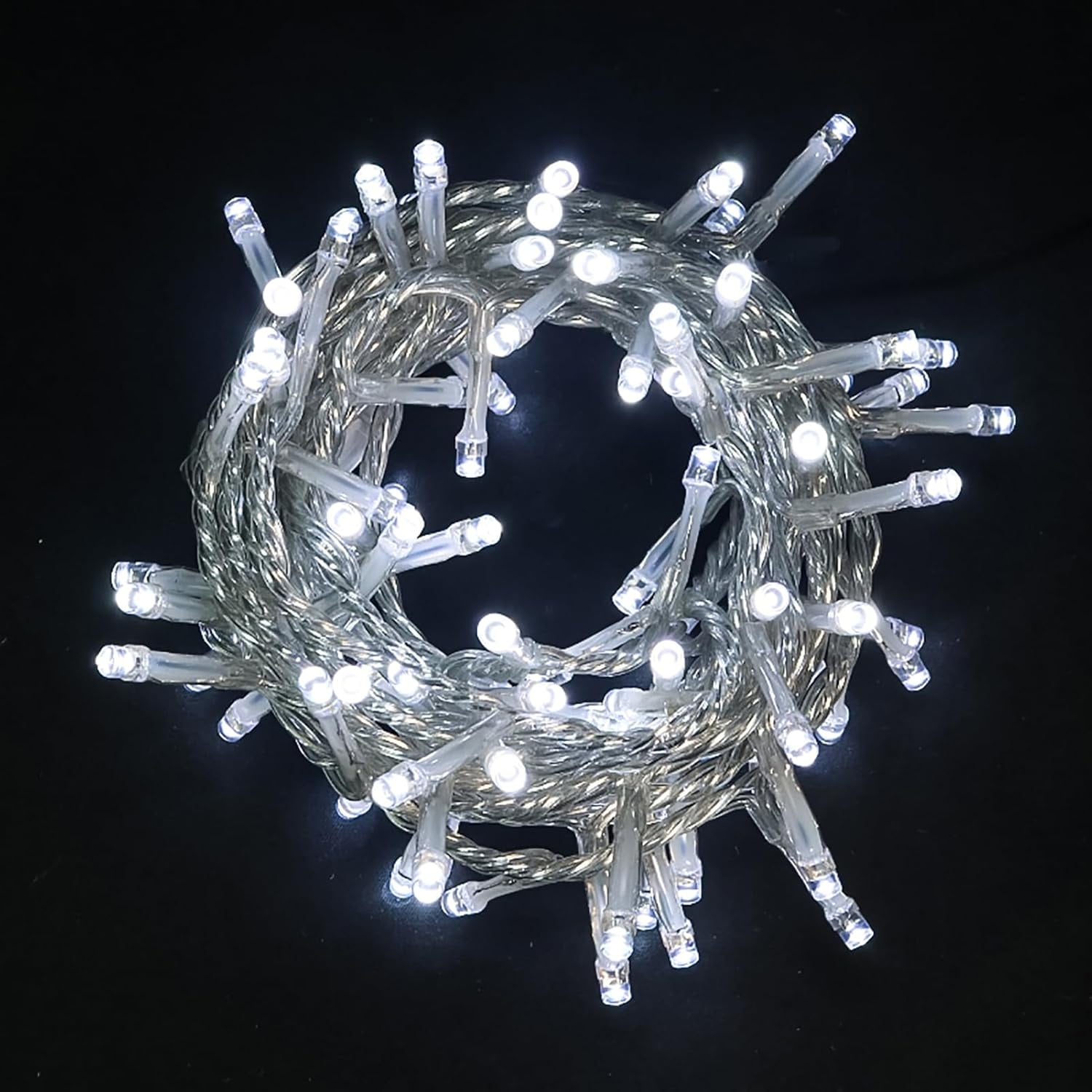 PYYAN-Cool White Christmas String Lights - 100 LED String Lights Plug ...