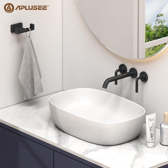 PYYAN-Double Robe Towel Hook, 304 Stainless Steel Square Dual Coat Hook ...