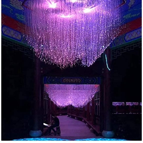 PYYAN-End Glow Fiber Optic Cable, PMMA 150pcs 0.03in 6.5ft Fiber ...