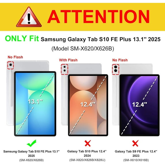 PYYAN-Fintie Hybrid Slim Case for Samsung Galaxy Tab S10 FE Plus 13.1 ...