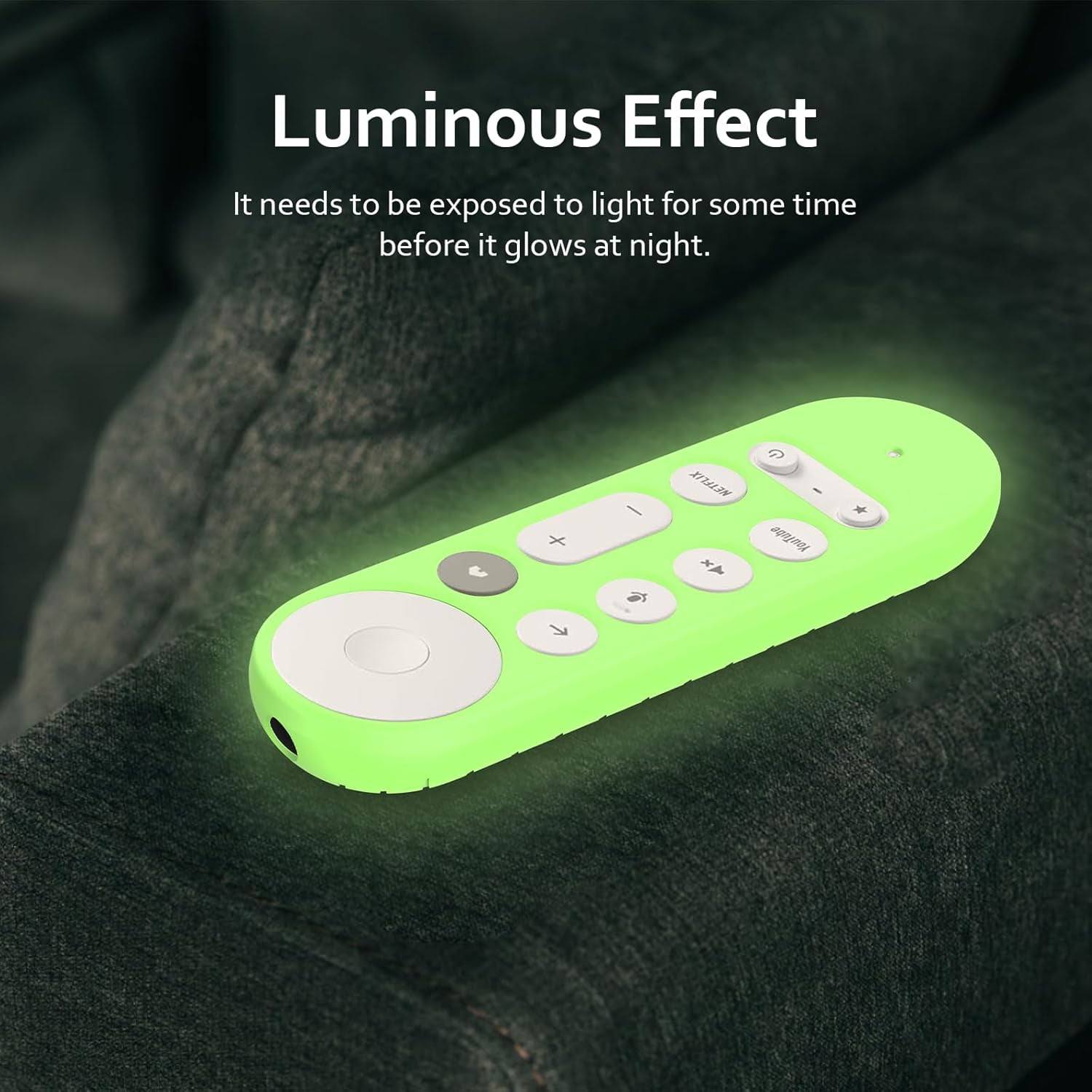 PYYAN-Glow Cover for Google TV Streamer 4K Remote 2024 Voice Remote ...
