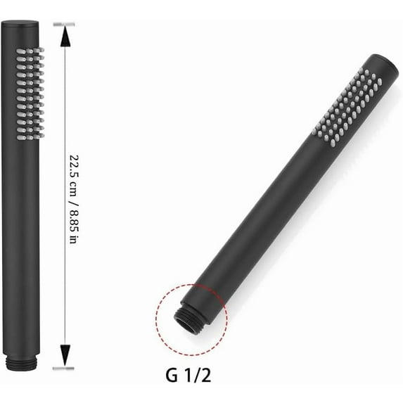 PYYAN-Hand Shower Round Wand Handheld Shower Spray High Pressure Single ...